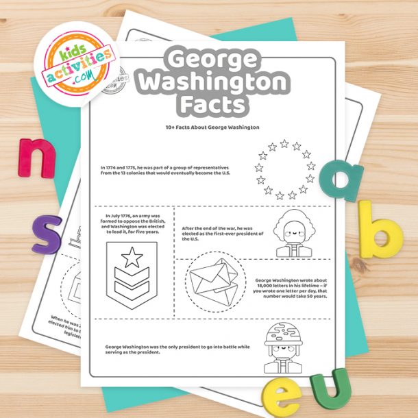 George Washington Facts Coloring Pages Kids Activities Blog