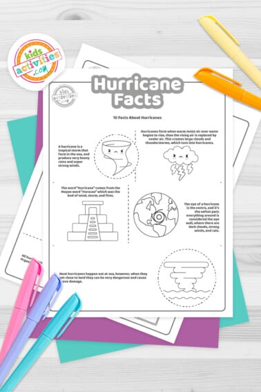 Fun Hurricane Facts For Kids To Print And Learn | Kids Activities Blog