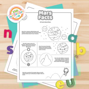 Fun Mars Facts For Kids To Print and Learn | Kids Activities Blog