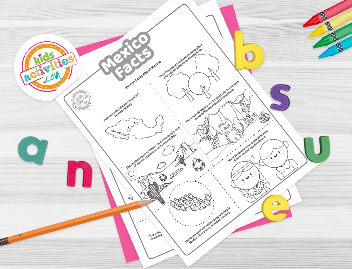 Fun Mexico Facts For Kids To Print and Learn | Kids Activities Blog