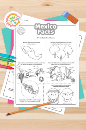 Fun Mexico Facts For Kids To Print and Learn | Kids Activities Blog