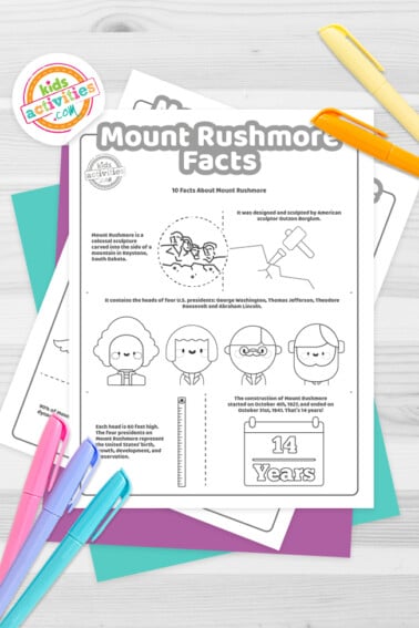 Fun Mount Rushmore Facts For Kids To Print And Learn | Kids Activities Blog