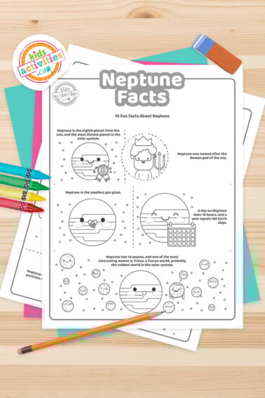 Fun Neptune Facts For Kids To Print and Learn | Kids Activities Blog