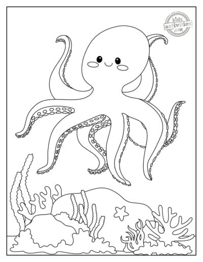 Adorable Octopus Coloring Pages for Kids | Kids Activities Blog