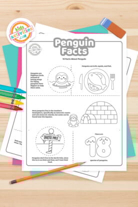 Printable Fun Penguin Facts for Kids To Print and Learn | Kids ...