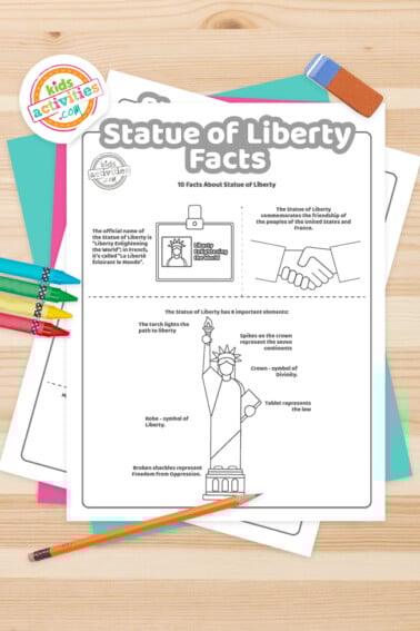 Fun Statue of Liberty Facts for Kids to Print and Learn | Kids ...