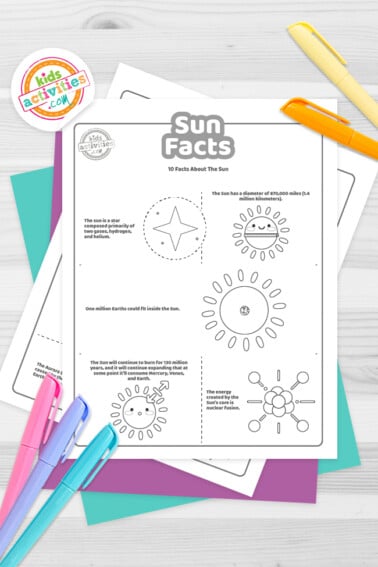 Fun Facts About the Sun for Kids to Print & Play | Kids Activities Blog