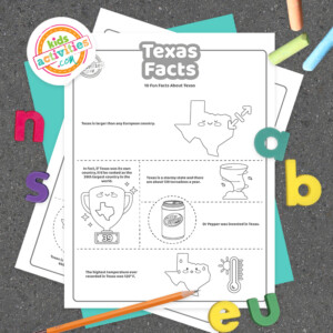 Fun Texas Facts For Kids To Print and Learn | Kids Activities Blog