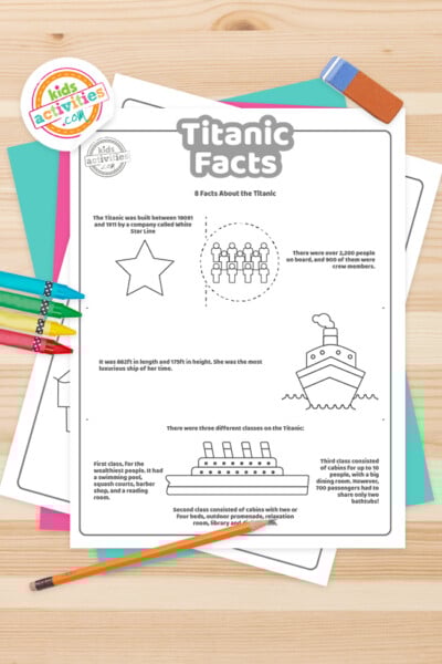 Fun Titanic Facts For Kids To Print And Learn | Kids Activities Blog