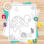 Cute Turtle Coloring Pages - Sea Turtle & Land Turtles |Kids Activities ...