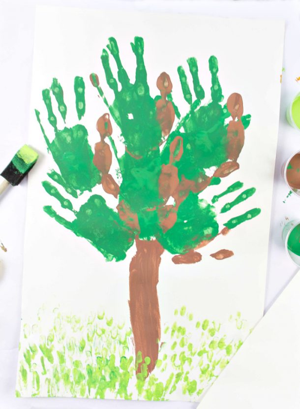 Tree Handprint Earth Day Craft for Kids • Kids Activities Blog