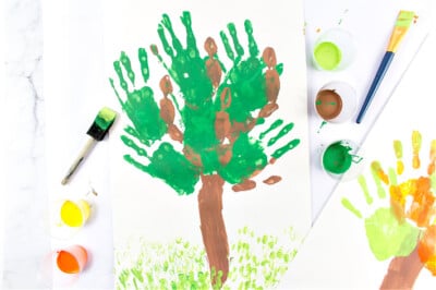 Tree Handprint Earth Day Craft for Kids • Kids Activities Blog