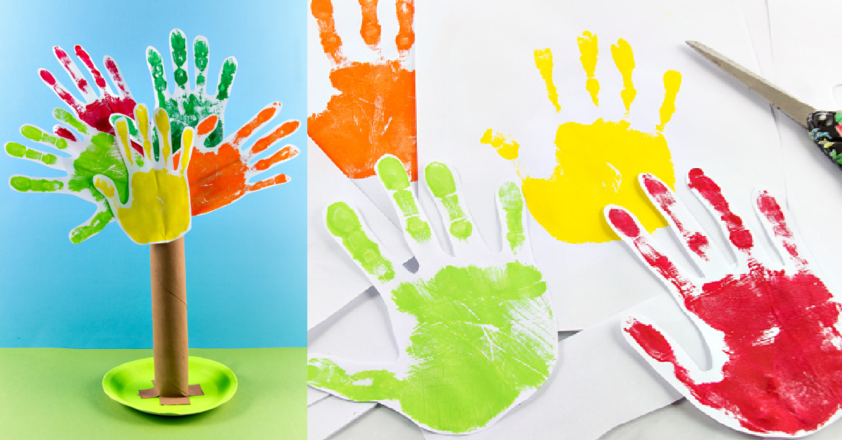 Make a Family Tree Craft Made Out of Handprints • Kids Activities Blog