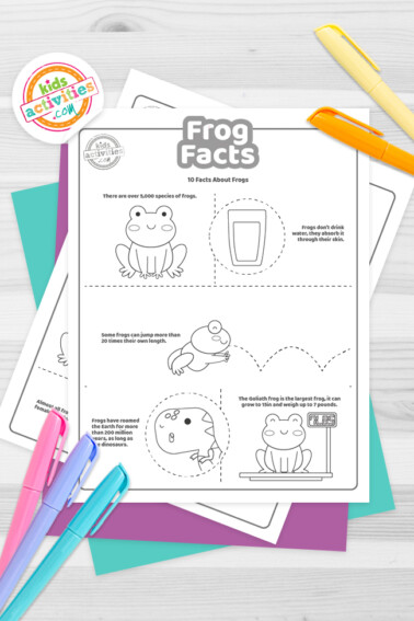 Printable Fun Facts About Frogs for Kids To Print and Learn | Kids ...