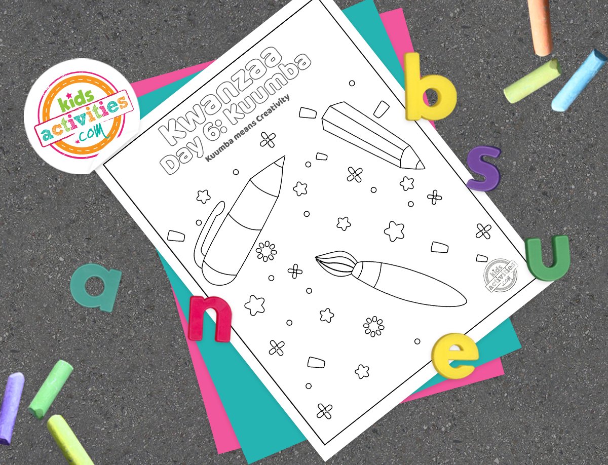 Kwanzaa Day 6: Kuumba Coloring Page | Kids Activities Blog