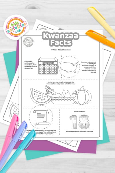 Free Kwanzaa Facts for Kids To Print and Learn | Kids Activities Blog