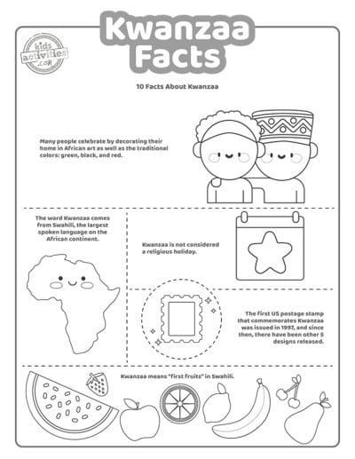 Free Kwanzaa Facts for Kids To Print and Learn | Kids Activities Blog