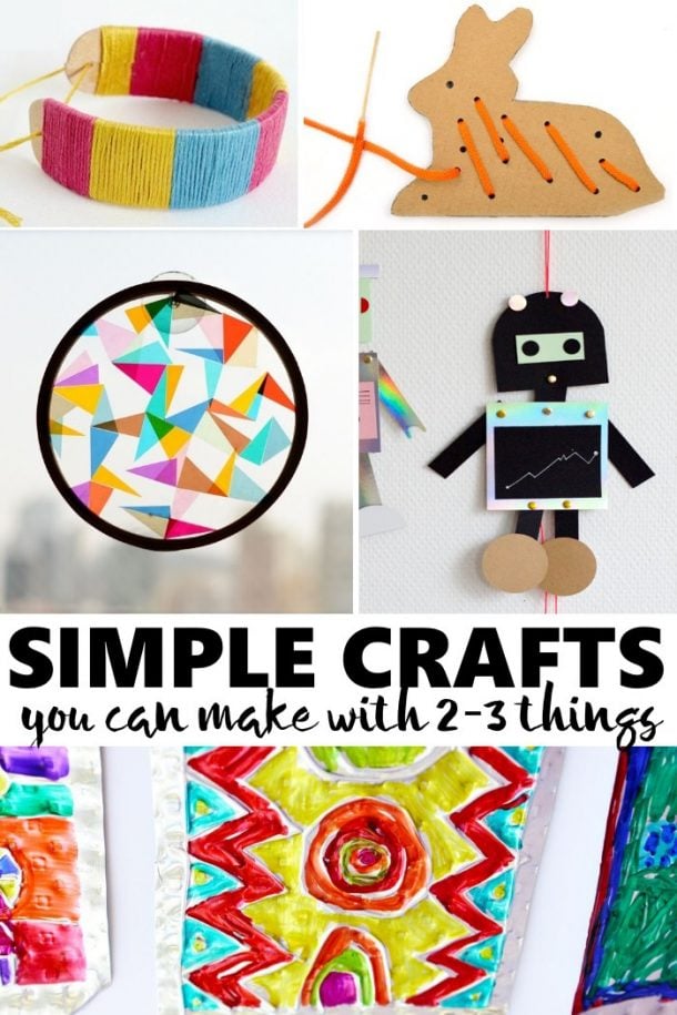 20+ Simple Crafts Kids Can Make With Only 2-3 Supplies | Kids ...
