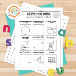 Free Printable Home Scavenger Hunt Kids Activities Blog
