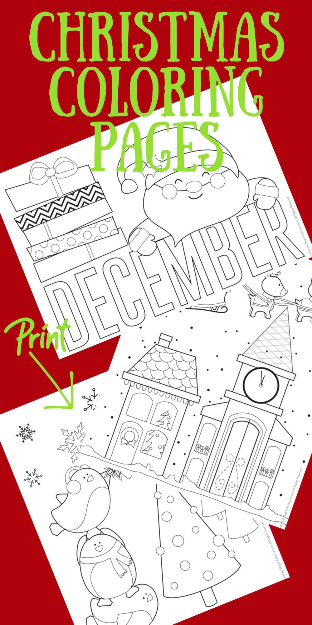 Festive Christmas Coloring Pages for Kids Perfect for December | Kids ...