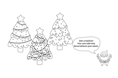 How To Draw A Christmas Tree Easy Printable Lesson For Kids | Kids ...