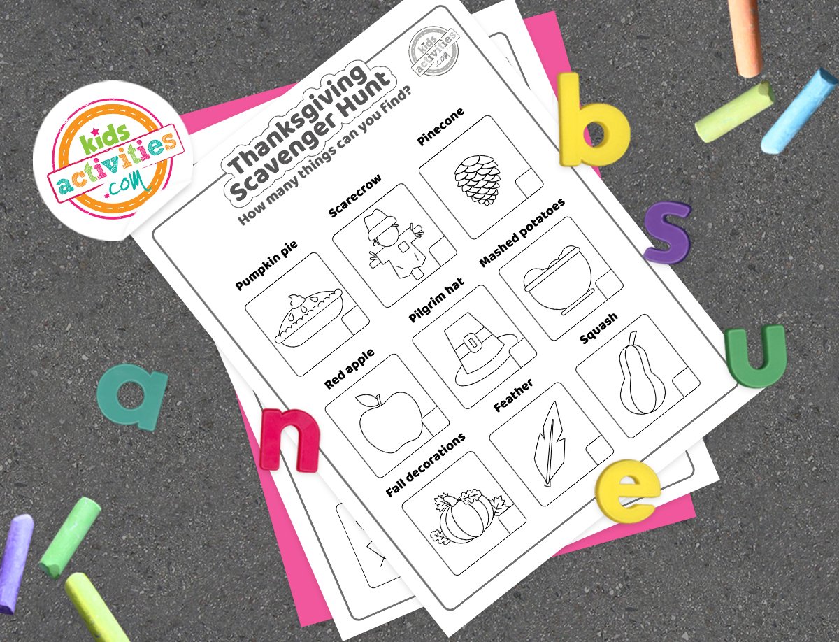 Free Printable Thanksgiving Scavenger Hunt | Kids Activities Blog