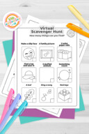 Super Fun Printable Virtual Scavenger Hunt For Kids | Kids Activities Blog