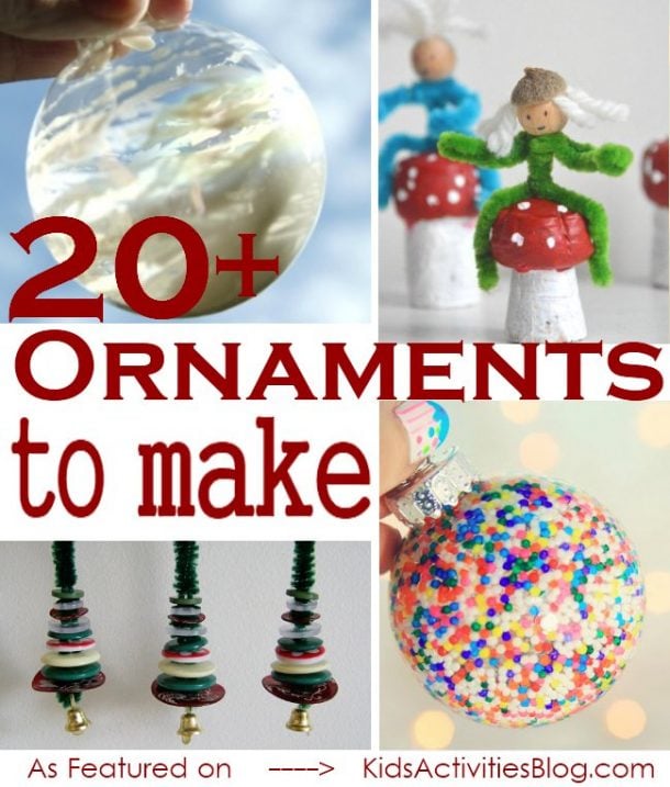20+ Easy Christmas Ornament Crafts for Kids to Make |Kids Activities Blog