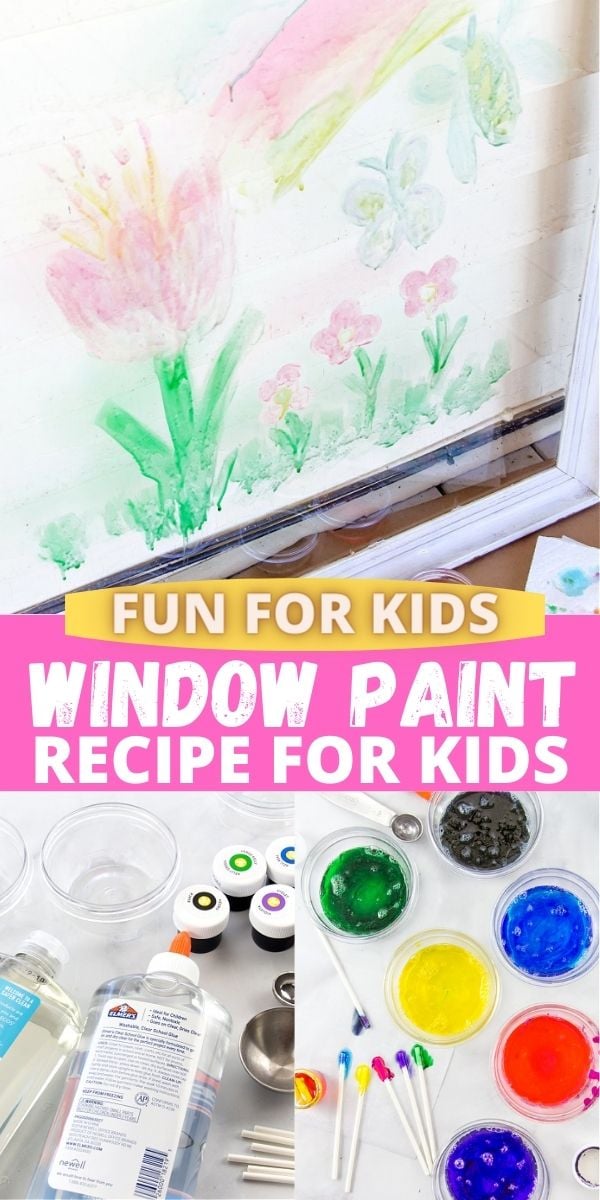 DIY Washable Window Paint Recipe for Window Painting Fun • Kids ...