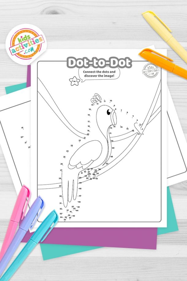 Extreme Dot to Dot Printable Coloring Pages | Kids Activities Blog