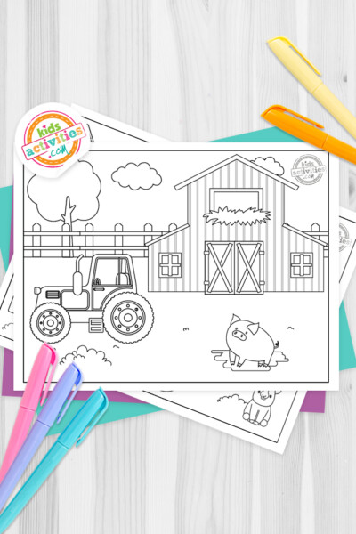Best Super Cute Free Printable Farm Coloring Pages | Kids Activities Blog