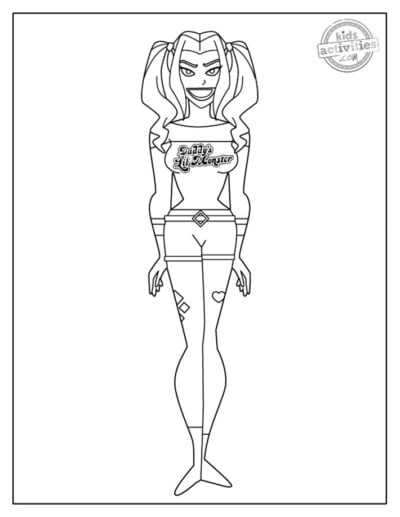 Printable Harley Quinn Coloring Pages | Kids Activities Blog