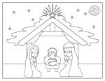 Free Printable Nativity Coloring Pages | Kids Activities Blog