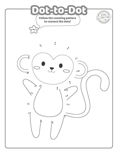 Preschool Dot to Dot Printables Coloring Pages | Kids Activities Blog