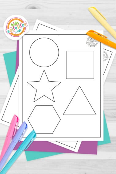 Free Printable Shape Coloring Pages | Kids Activities Blog