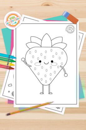 Sweetest Strawberry Coloring Pages for Kids | Kids Activities Blog