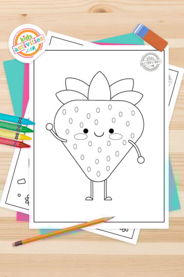 Sweetest Strawberry Coloring Pages for Kids | Kids Activities Blog