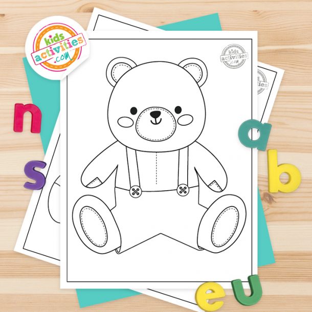 Cutest Ever Teddy Bear Coloring Pages | Kids Activities Blog