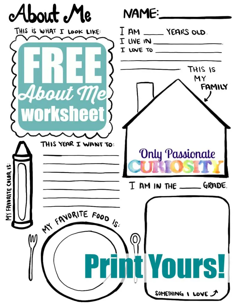 All About Me Template Worksheets 2023 