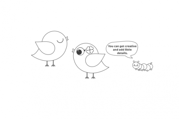 How to Draw a Bird Easy Printable Lesson For Kids | Kids Activities Blog