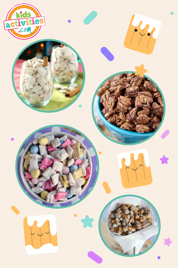 30 Puppy Chow Recipes (Muddy Buddies) • Kids Activities Blog