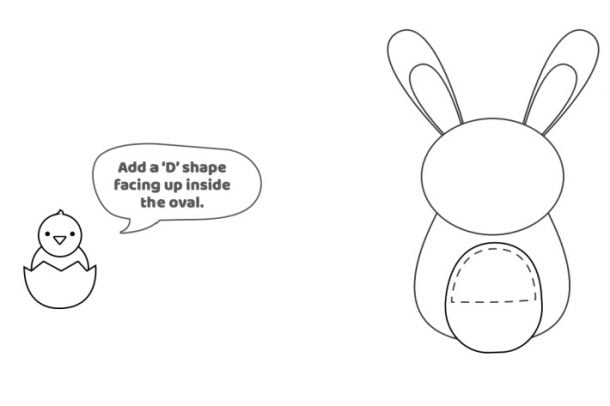 How To Draw the Easter Bunny Easy Lesson for Kids You Can Print | Kids ...