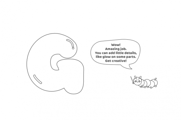 How to Draw the Letter G in Bubble Graffiti | Kids Activities Blog