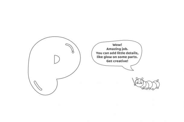 How to Draw the Letter P in Bubble Graffiti | Kids Activities Blog