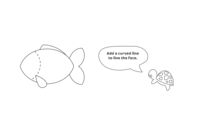 How To Draw a Fish Easy Printable Lesson for Kids Tutorial | Kids ...