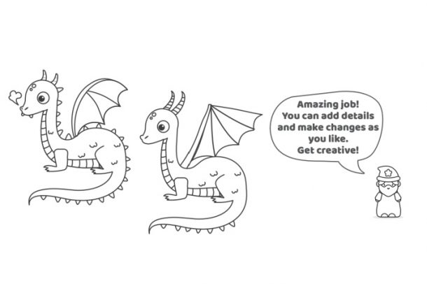 How To Draw A Dragon Easy Printable Lesson | Kids Activities Blog