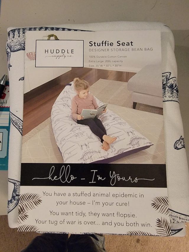 This Bean Bag Chair Cover Lets Your Kids Store All of Their Stuffed ...