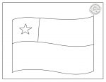 Simple Chile Flag Coloring Page Kids Activities Blog