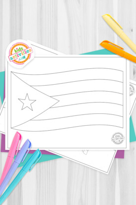 Cultural Cuban Flag Coloring Pages | Kids Activities Blog