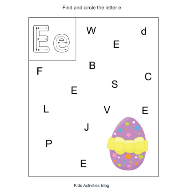 Fun & Free Printable Easter Preschool Worksheets | Kids Activities Blog